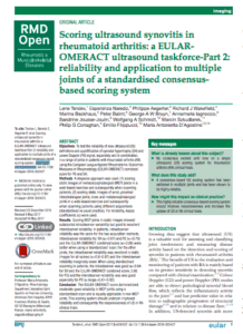 Terslev et al(2017) Scoring ultrasound synovitis in rheumatoid ...
